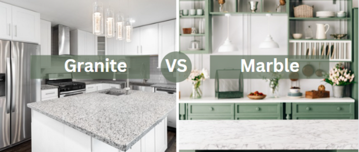 Marble vs Granite Countertops: Difference and Comparison